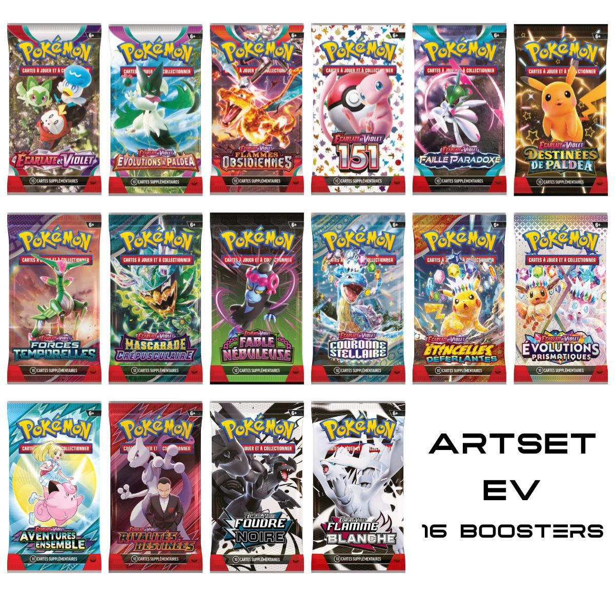 ARTSET Scarlet and Purple - Pack of 16 Boosters - Pokémon - FR | DestockTCG