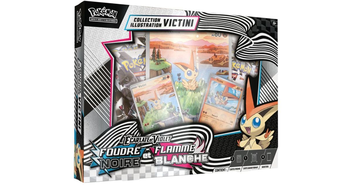 Black Lightning & White Flame - Victini Illustration Box - Pokémon - FR ...