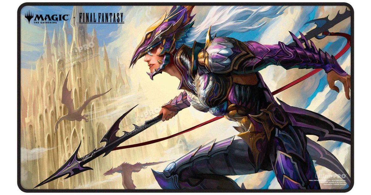 Ultrapro - Magic: The Gathering®—FINAL FANTASY™ Kain, Traitorous Dragoon Black Stitched Playmat ...