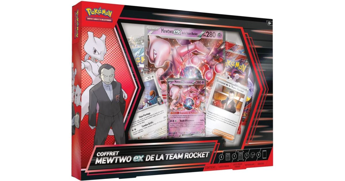 Box Set - Mewtwo-ex Team Rocket (June 25) - FR - Pokémon | DestockTCG